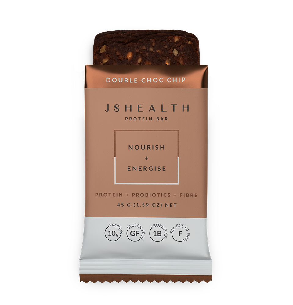 Nourish + Energise Protein Bar Double Choc Chip - Individual Bar ...