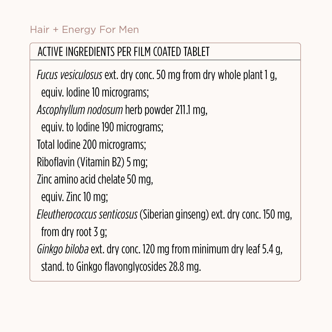 Hair + Energy For Men – JSHealth Vitamins Aus