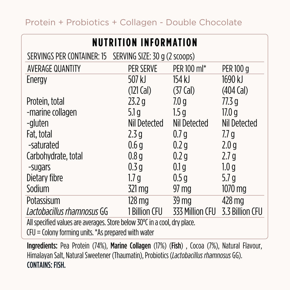 Protein + Probiotics + Collagen - Double Chocolate – JSHealth Vitamins Aus