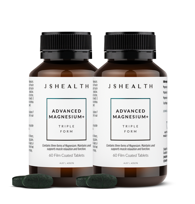 Magnesium Tablets - Advanced Magnesium+ Formula - JSHealth Aus ...