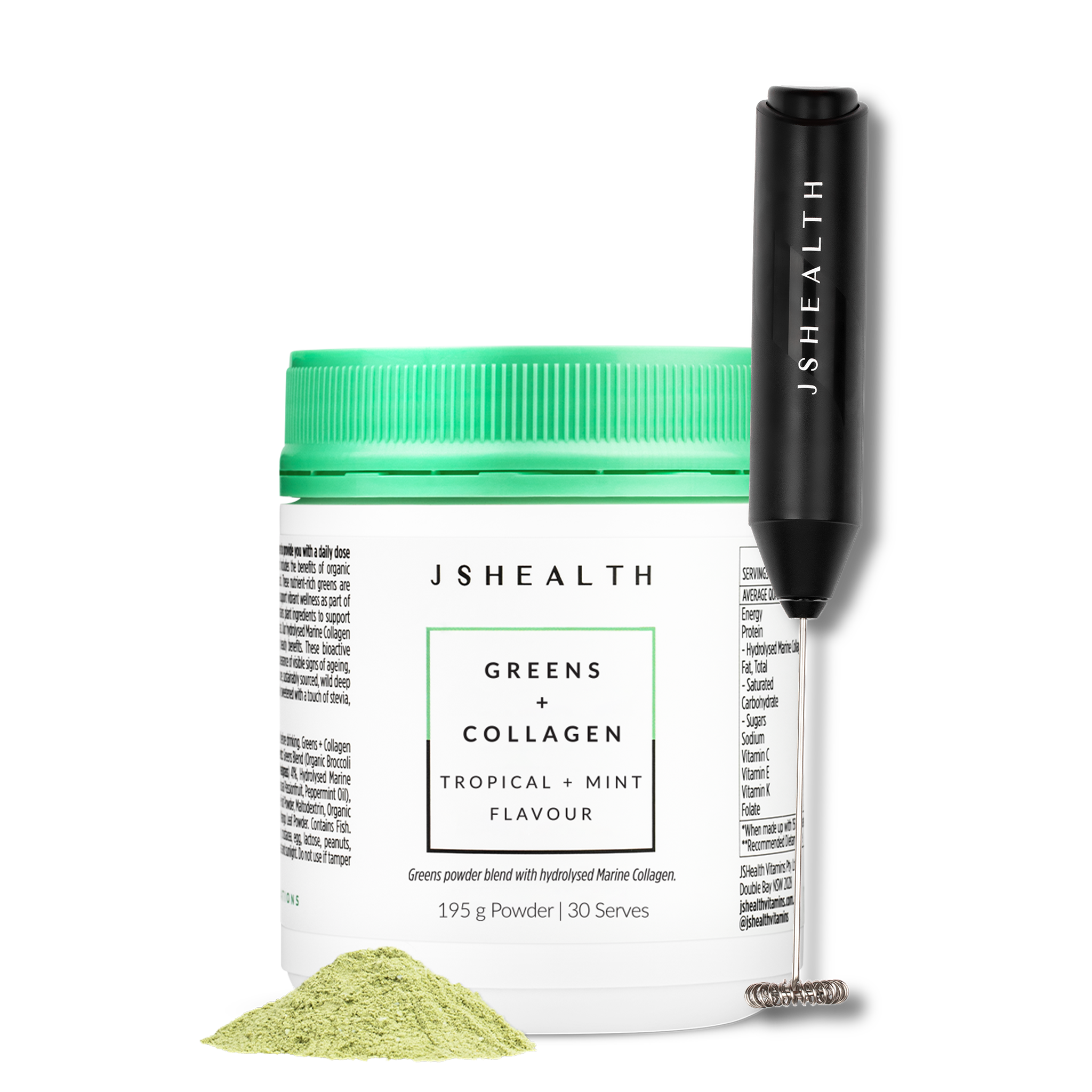 Greens + Collagen Powder - 195g – JSHealth Vitamins – JSHealth Vitamins Aus