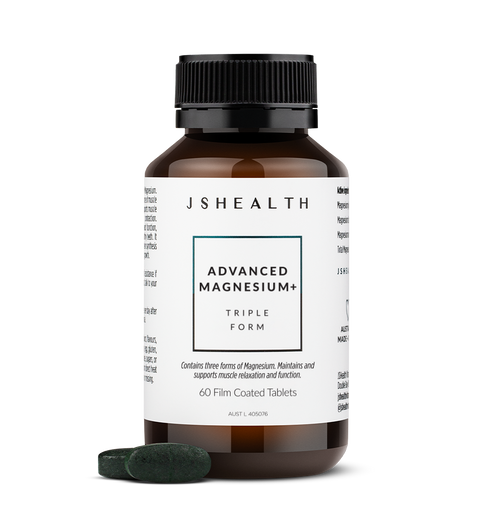 Magnesium Tablets - Advanced Magnesium+ Formula - JSHealth Aus ...