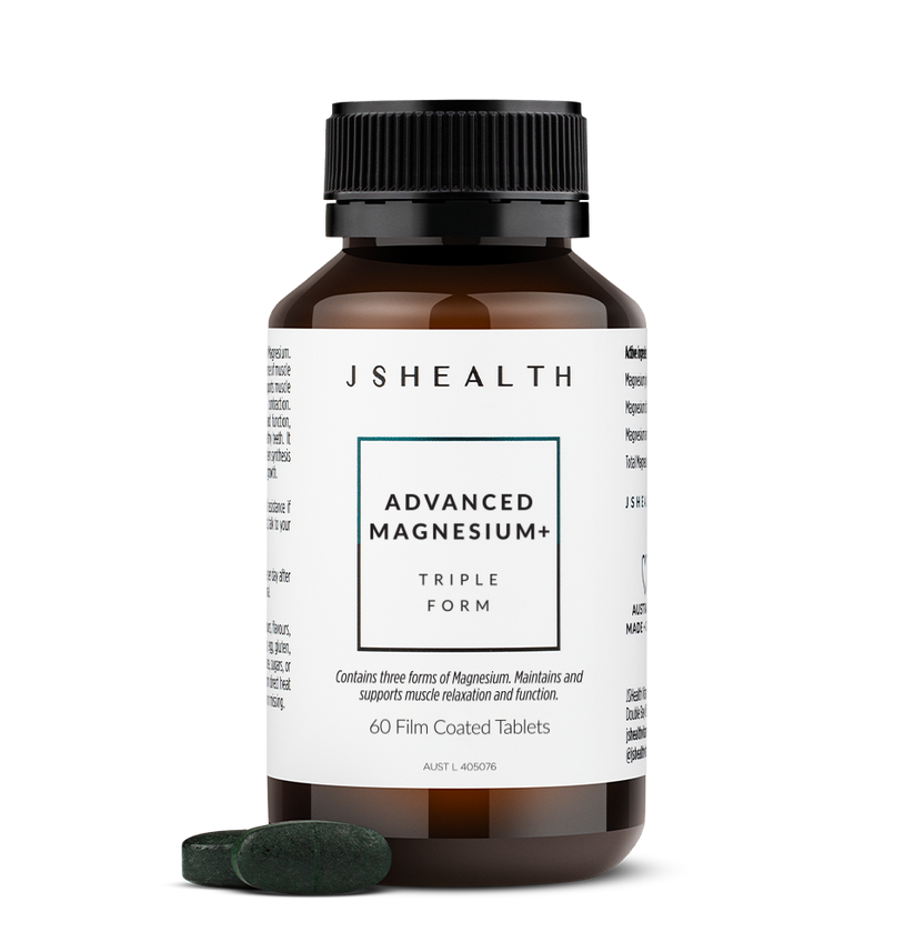 Magnesium Tablets - Advanced Magnesium+ Formula - JSHealth Aus ...